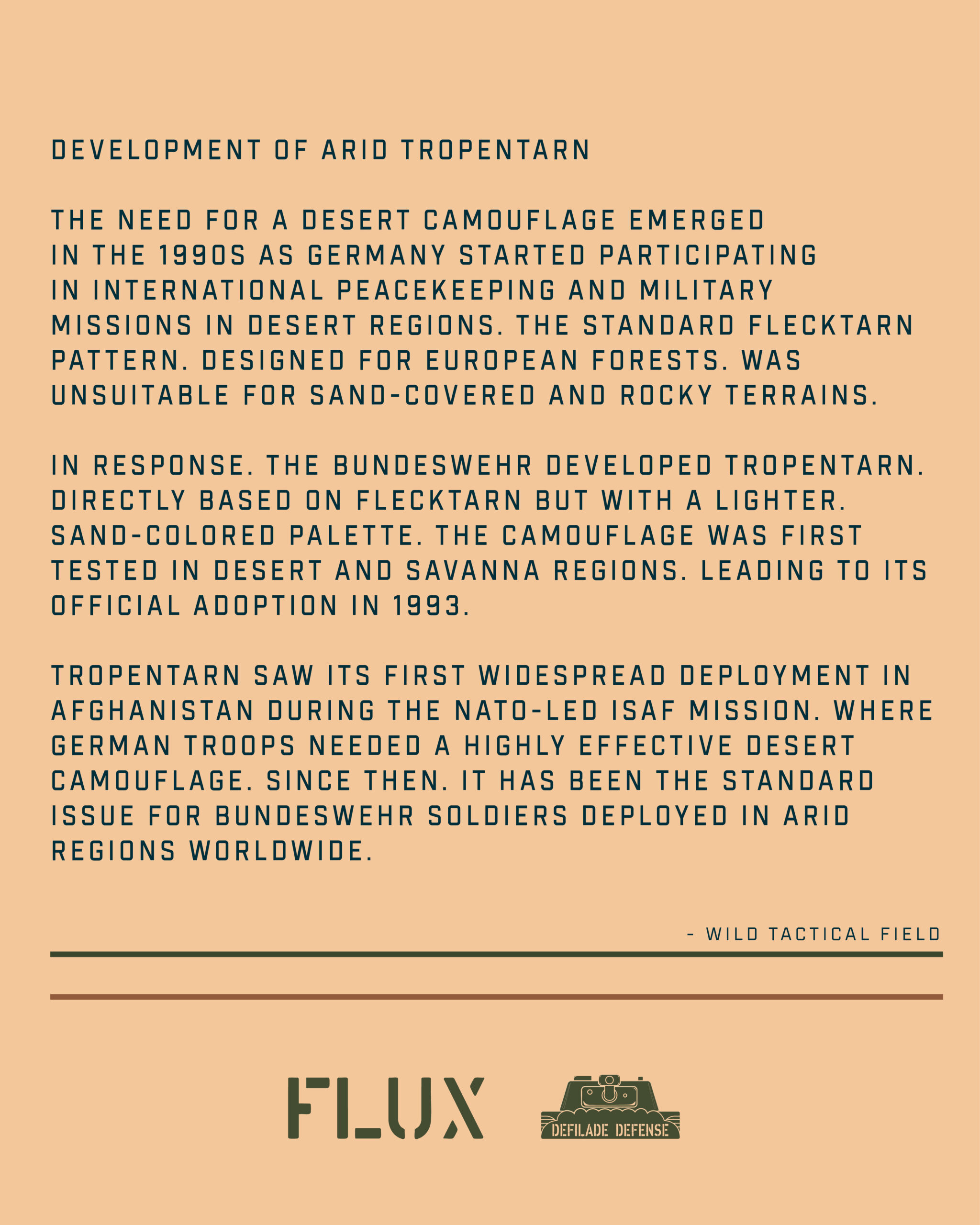 Raider X Arid Tropentarn - FLUX Defense